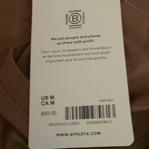 Athleta | Tops | Nwt Athleta Outbound Scoop Tee In Rustic Beige | Poshmark